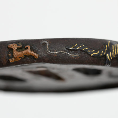 Sanada Tempo Tsuba with Chinese 12 animal Zodiac - Nihonto Art