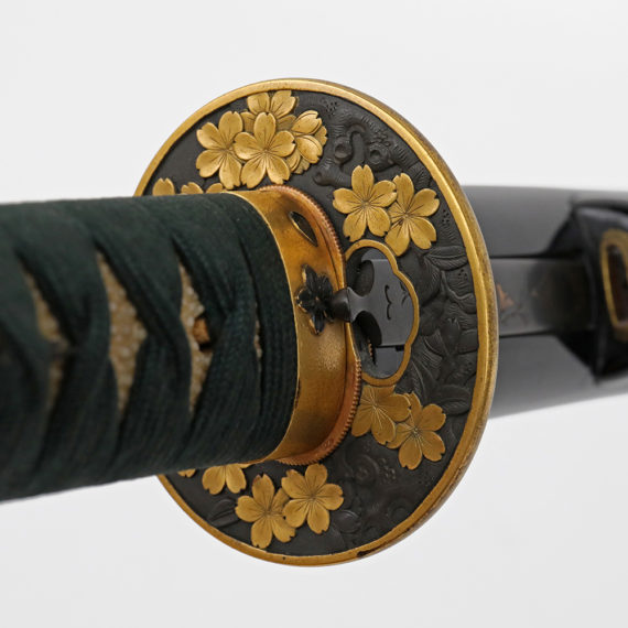 Incredible 4 body Gold inlay Test cut katana - Nihonto Art