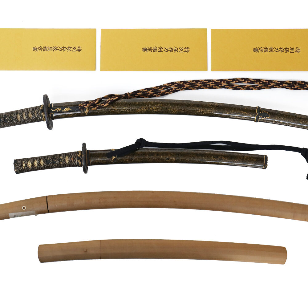 Exquisite Dragon theme Daisho with 3x Tokubetsu certification (SOLD ...