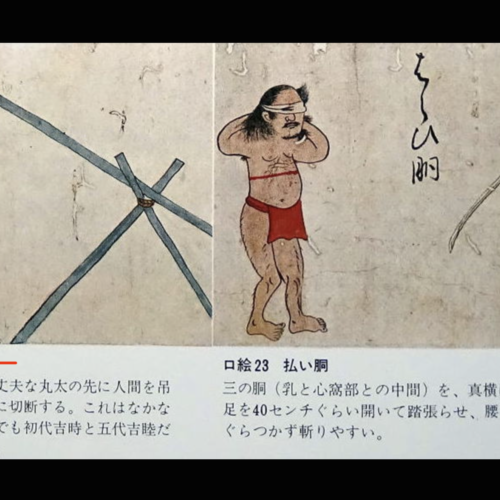 Katana with 3 body test cut and 1 body LIVE execution - Nihonto Art