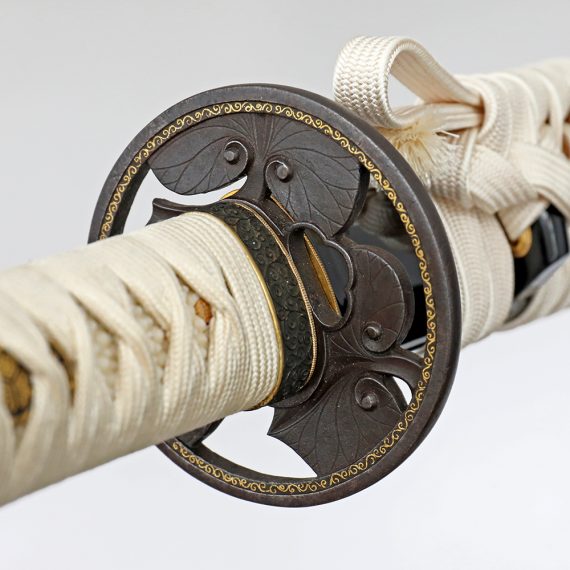 Incredible 4 body Gold inlay Test cut katana - Nihonto Art