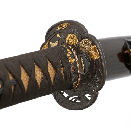 Incredible 4 body Gold inlay Test cut katana - Nihonto Art