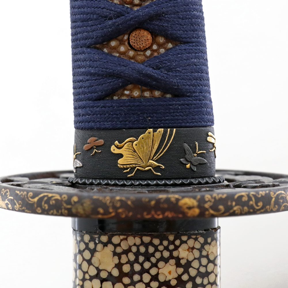 Incredible 4 body Gold inlay Test cut katana - Nihonto Art
