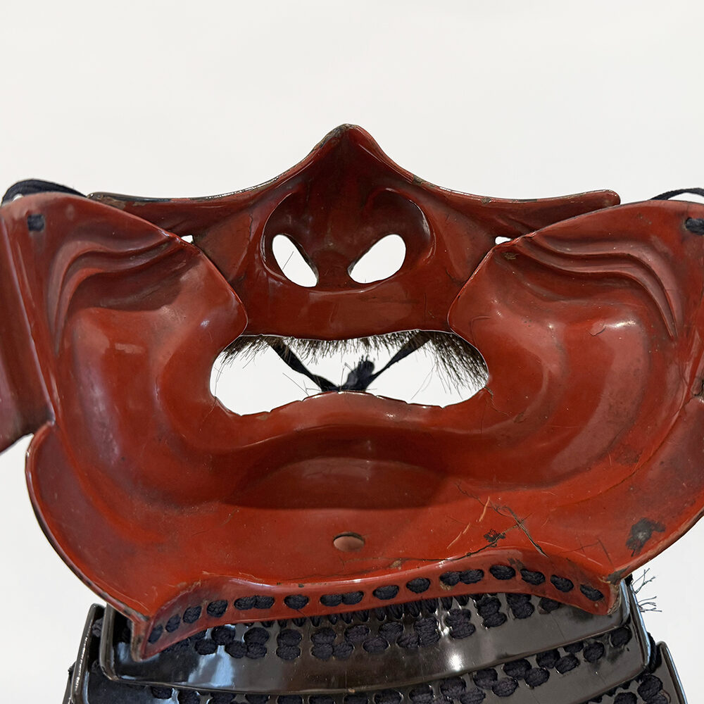 Shinominari Kabuto & menpo set with Amago clan kamon - Nihonto Art